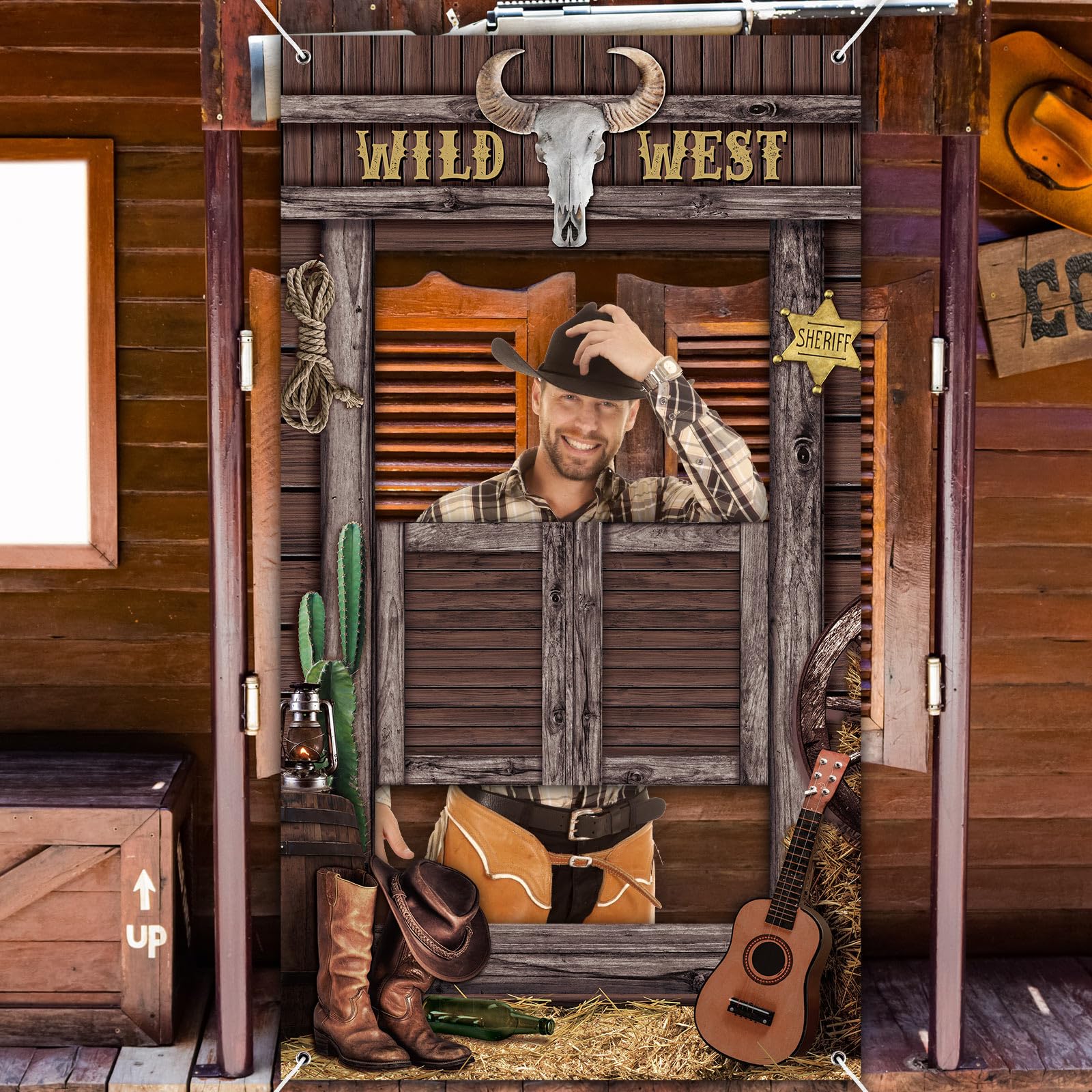 Snapklik.com : Blosssound Wild West Party Decorations Western Cowboy ...