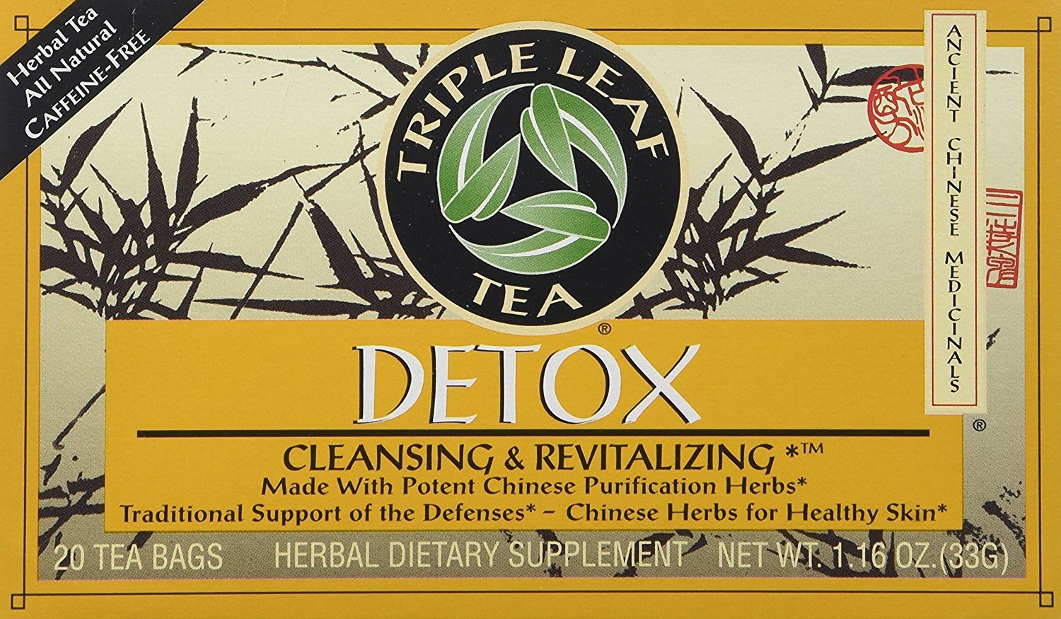 Amazon.com : Triple Leaf Detox Tea - 20 Count (Pack of 6) : Grocery Tea ...