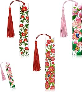 Amazon.com: 3Pcs Book Marks for Reading Women, Transparent Floral ...