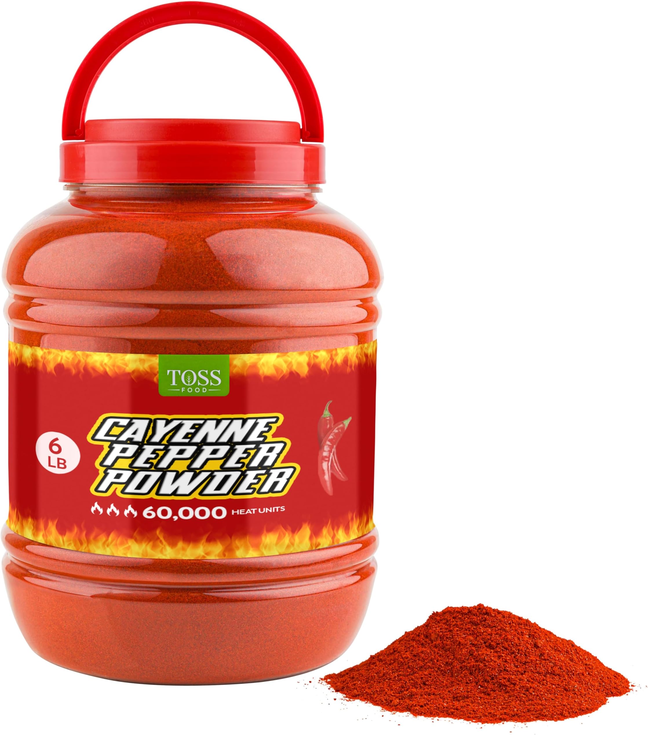 Amazon.com: Extra Hot Cayenne Pepper Powder Bulk 60,000 Heat Units 6 LB ...