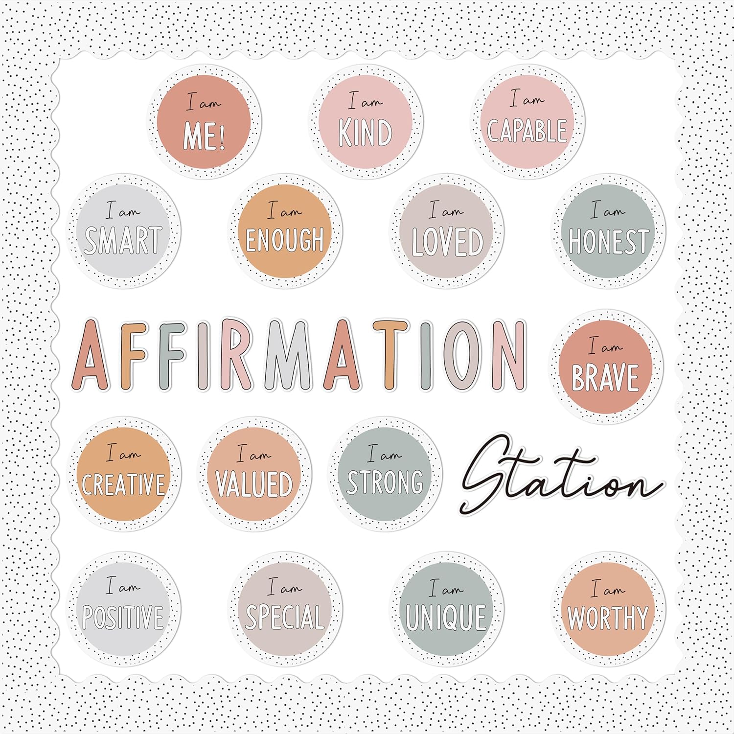 Amazon.com : CPicdn 97Pcs Back to School Affirmation Station Bulletin ...