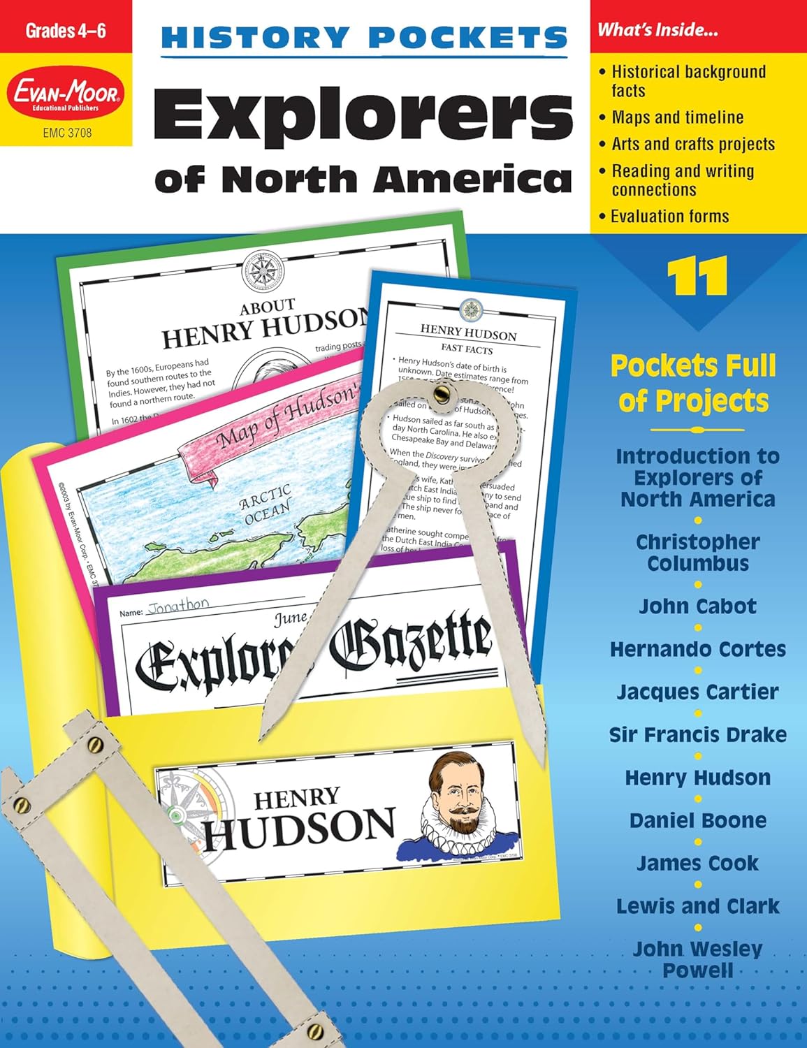 Amazon.com: History Pockets: Explorers of North America, Grades 4-6 ...