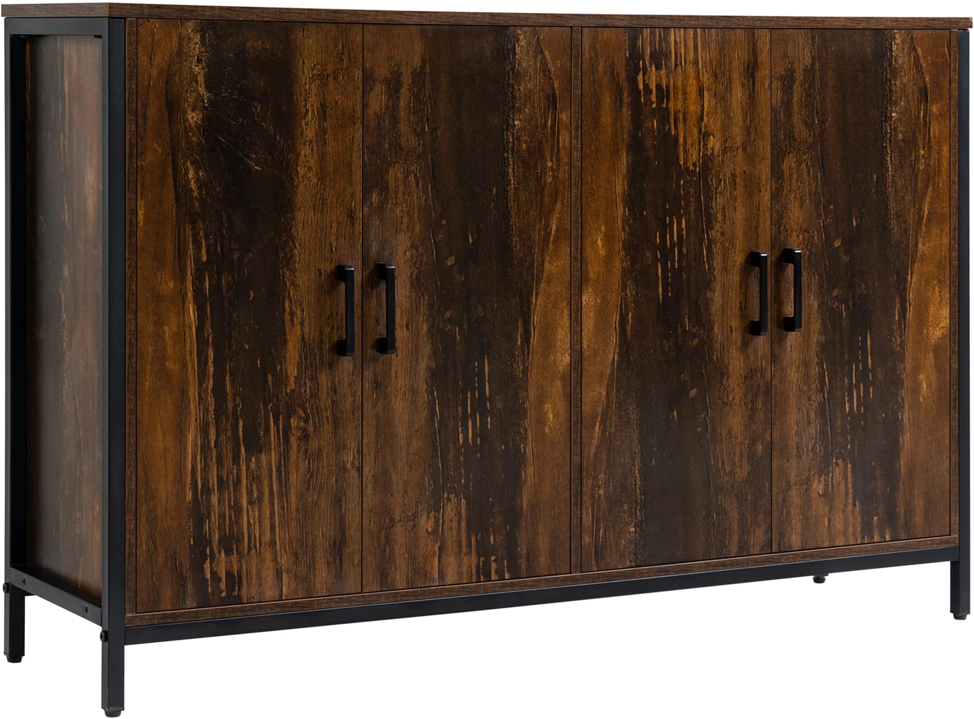 Amazon.com: VASAGLE Lowell Storage Cabinet, Sideboard with Adjustable ...