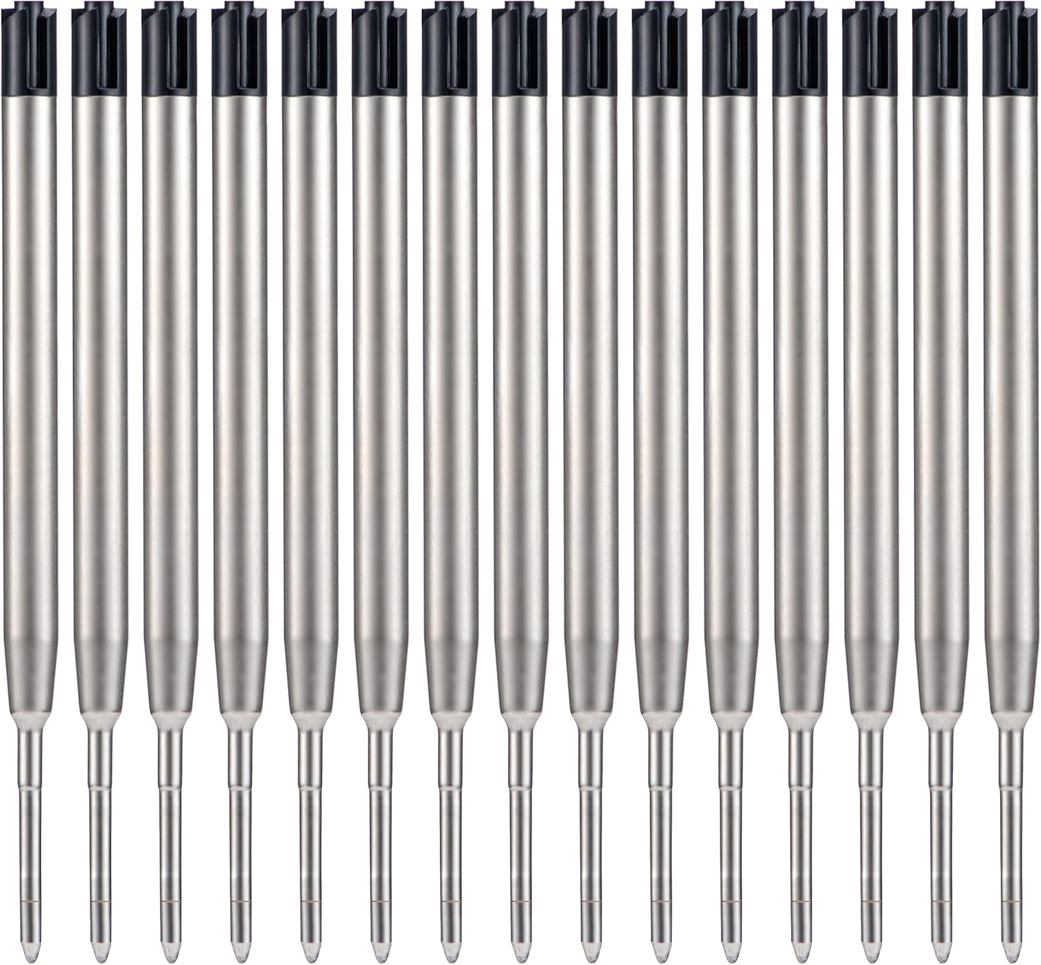Amazon.com : 15 Pieces Wikult Black Ballpoint Refill Compatible with ...