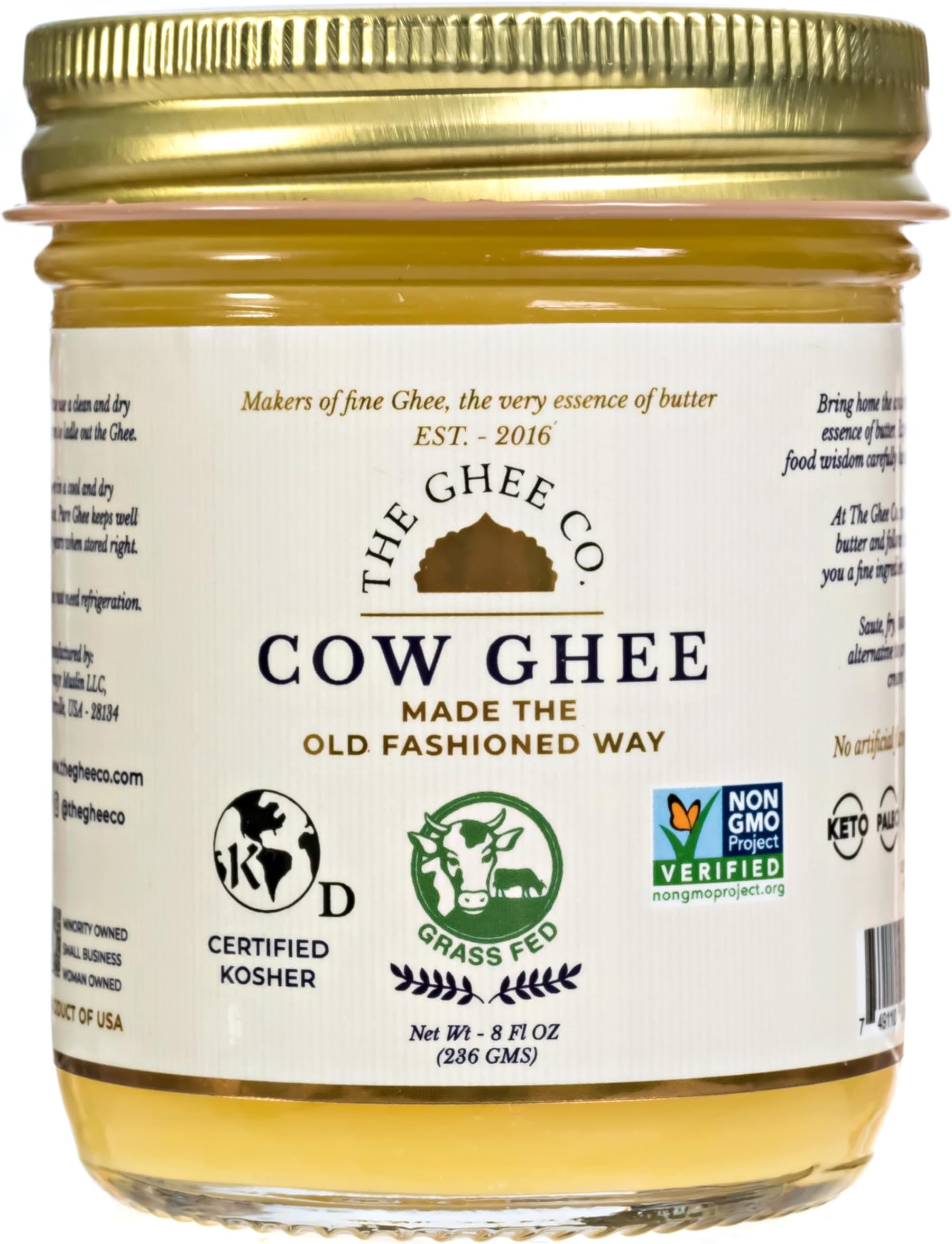 Amazon.com : Nanak Pure Desi Ghee, Clarified Butter, 56-Ounce Jar ...