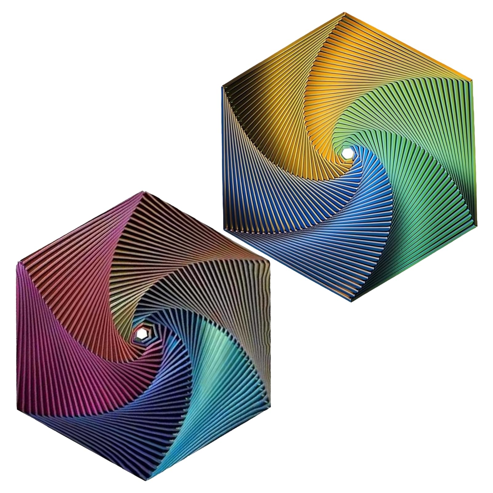 Amazon.com: Fractal Fidget Hexagon-3D Printed Hexagon Fidget Toy ...