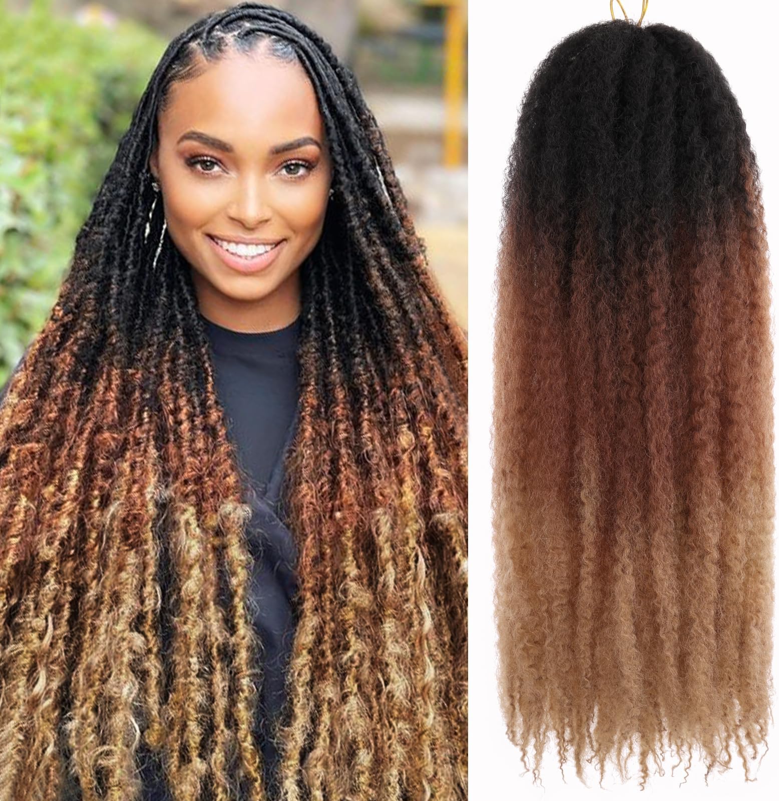 Amazon.com : RuiYok 24 Inch Marley Twist Braiding Hair 8 Packs Marley ...