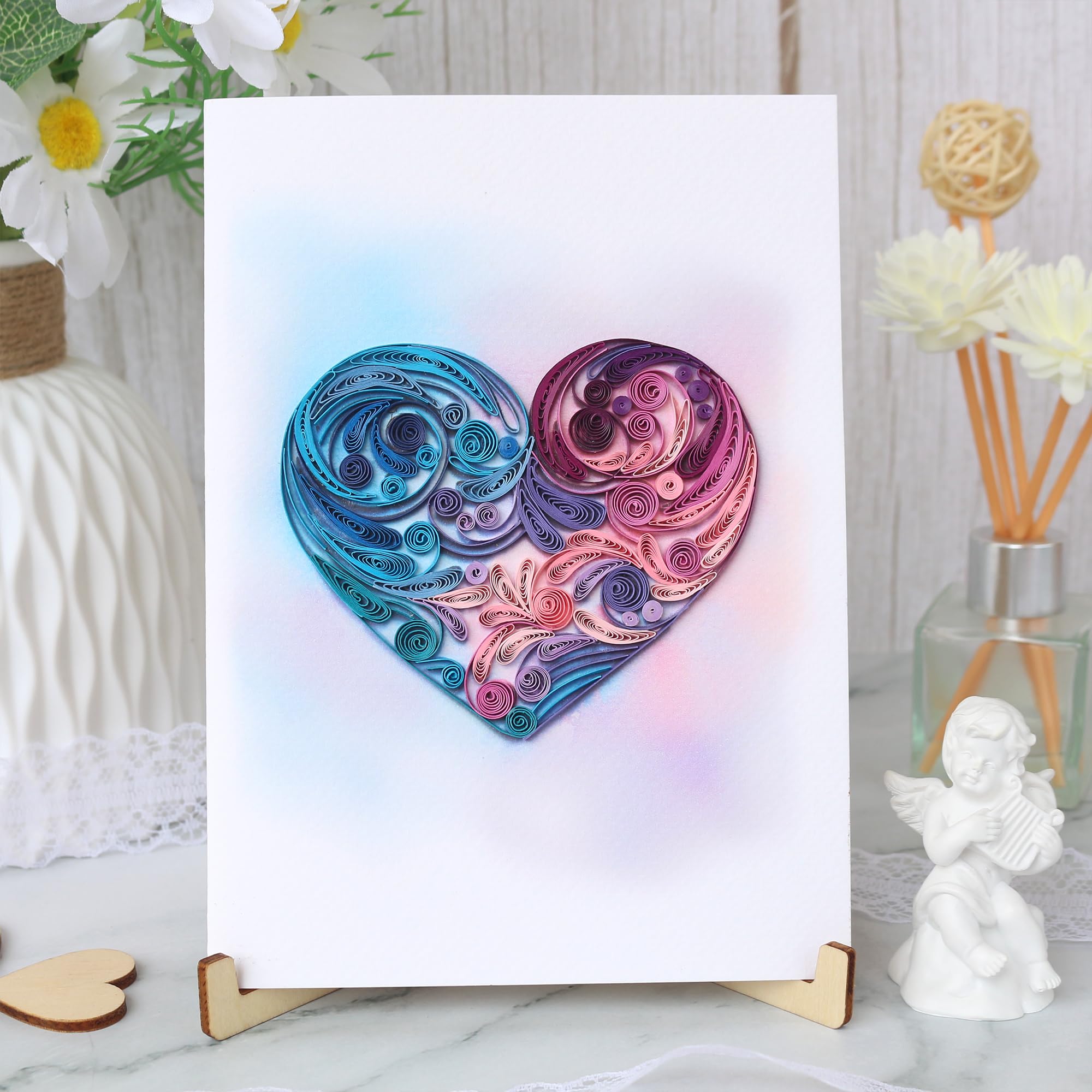 Quilled Anniversary Cards Quilling On A Greeting Card | DIY Guide