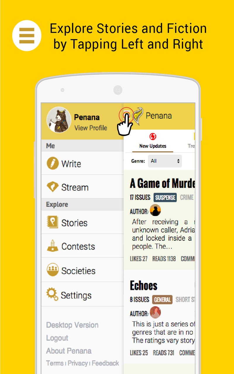 Penana - Your Mobile Fiction App - App on Amazon Appstore