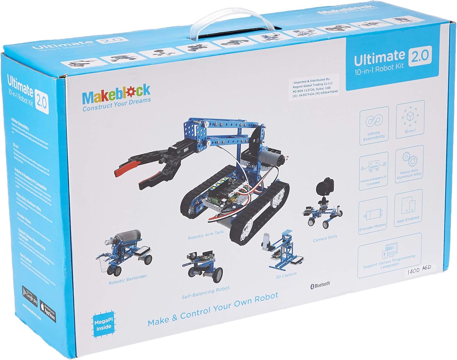 Makeblock Ultimate 2.0 Robot Kit - 10 in 1 educational based on Arduino ...