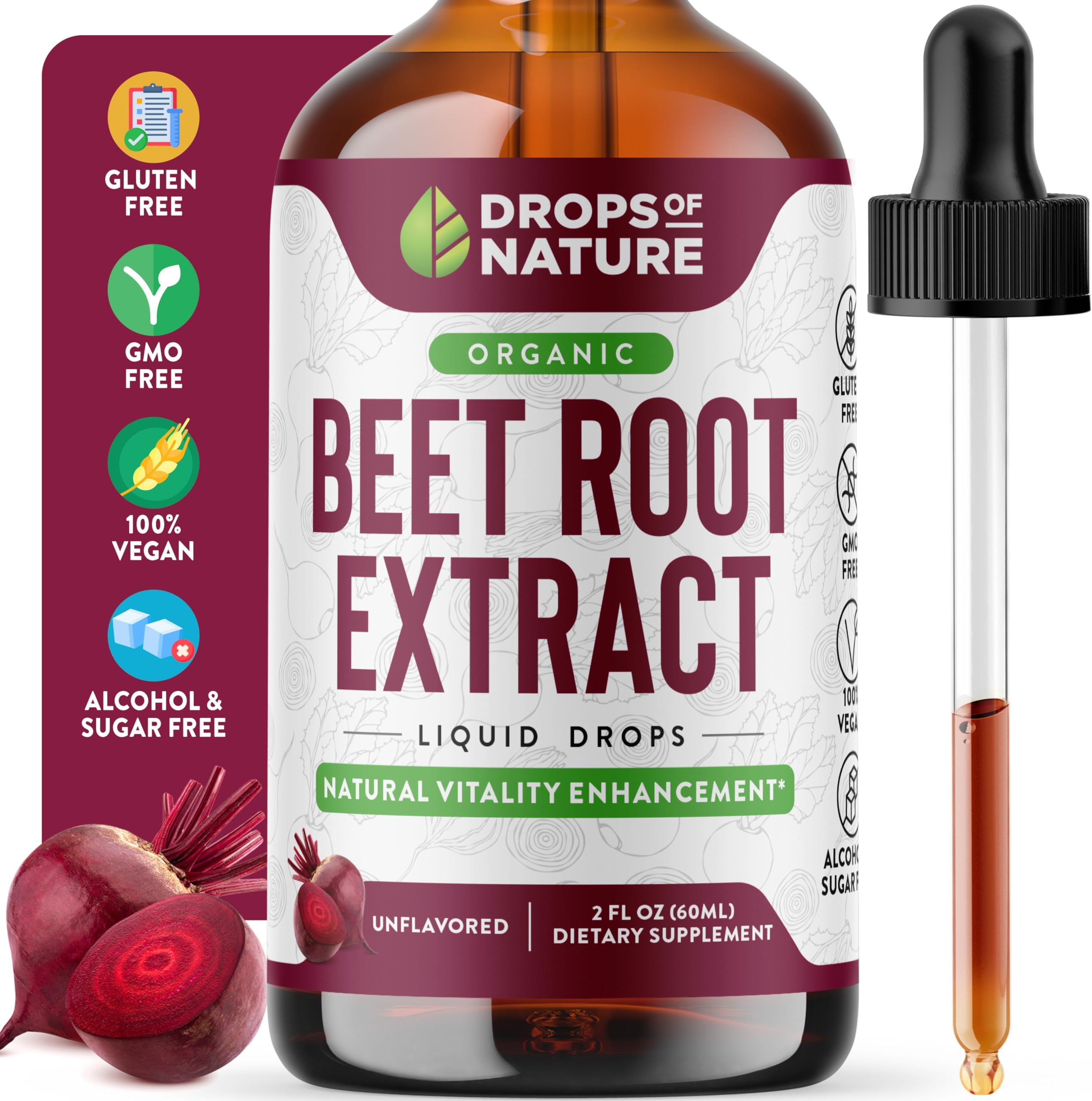Amazon.com: Beet Root Liquid Supplement - Made with Organic Beets ...