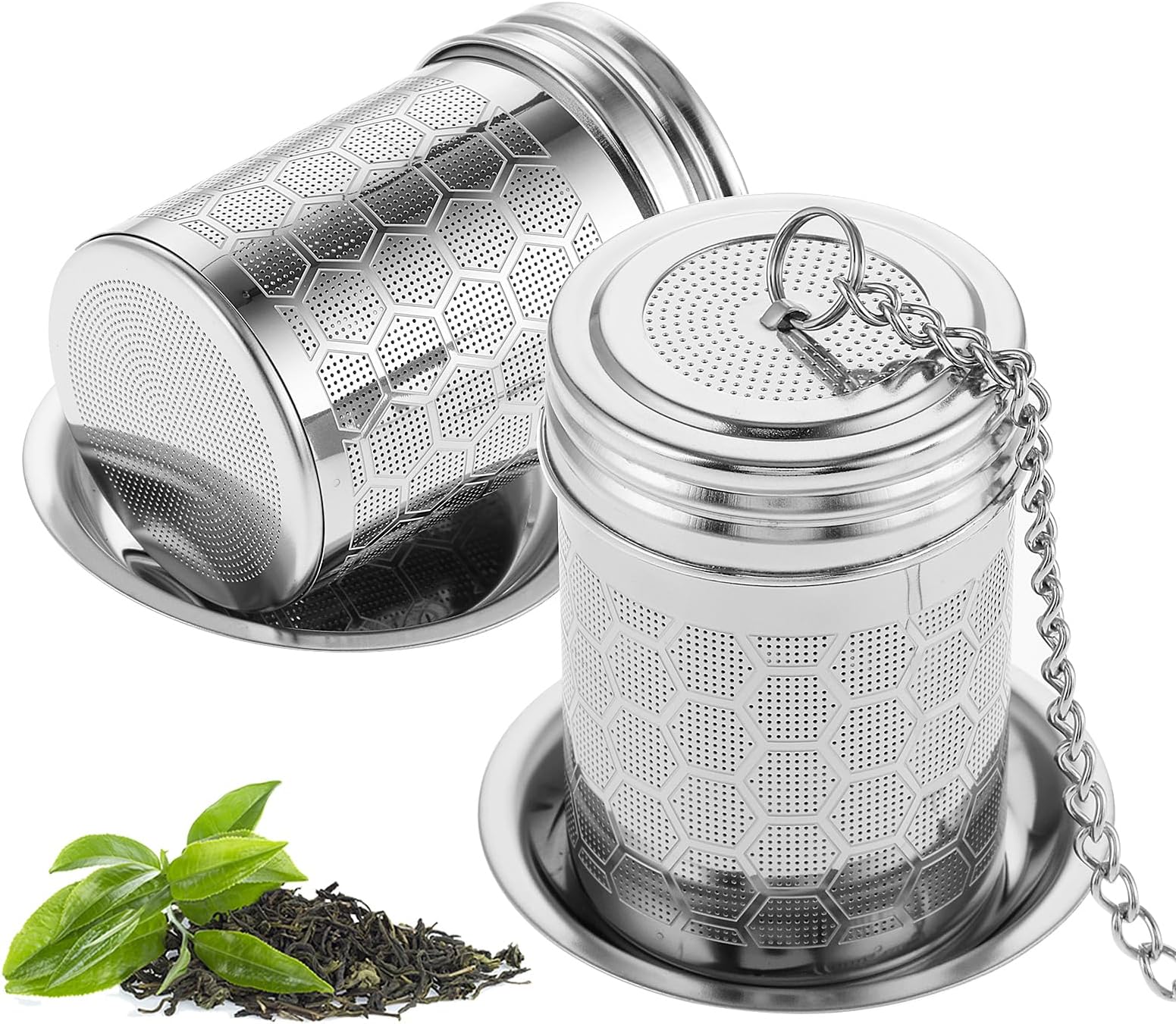 Amazon.com: 2 Pcs Tea Infusers for Loose Tea, Tea Strainers for Loose ...
