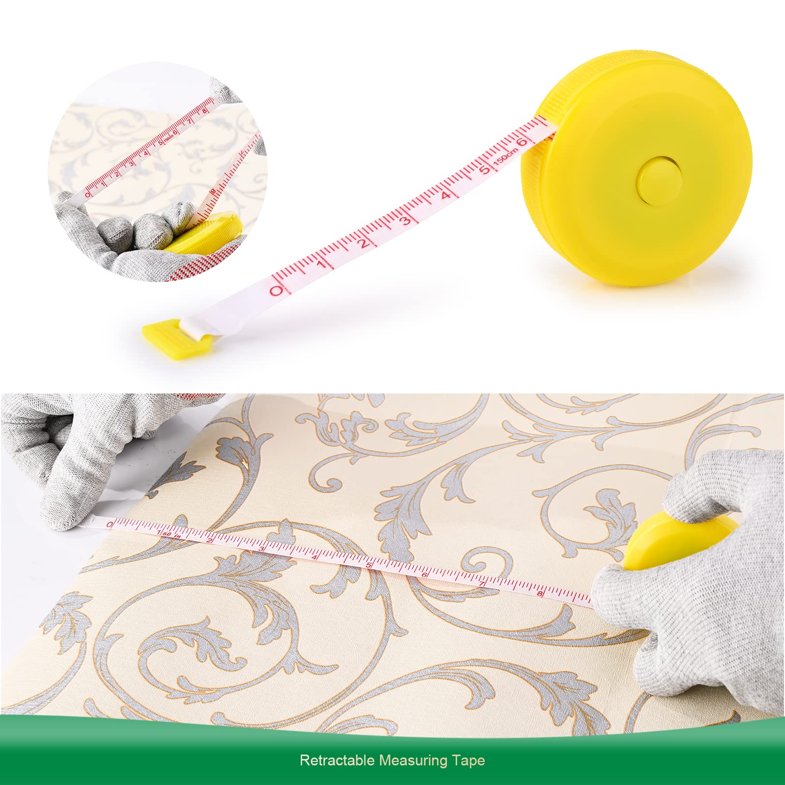 Snapklik.com : Wallpaper Kit, Including Wallpaper Smoothing Tool, Card Squeegee, Seam Roller ...