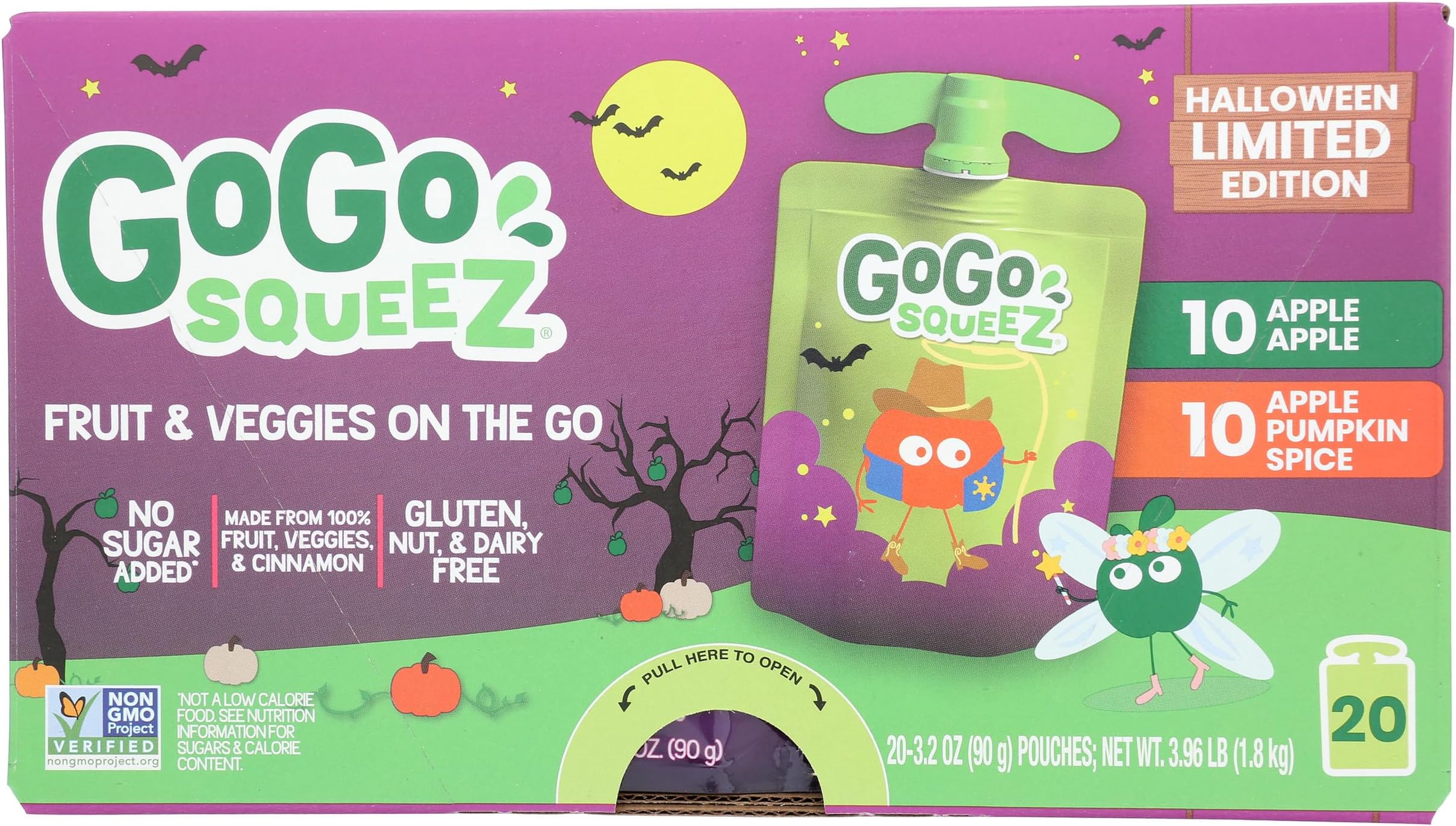 Amazon.com: GoGo squeeZ Applesauce and Fruit Puree Variety Pack, Apple ...