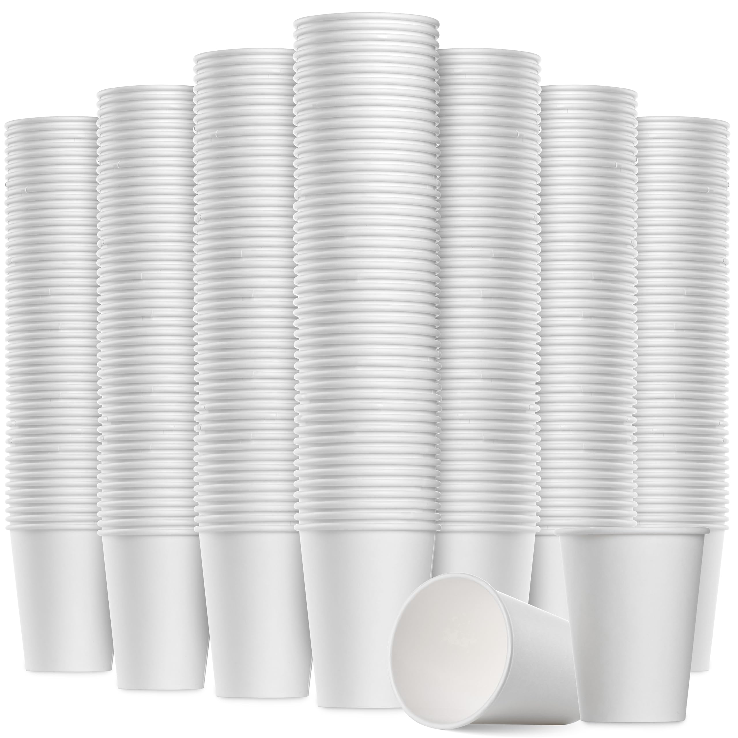 Munfix 300 Pack 12 Oz Paper Cups, Hot Coffee Cups, White Disposable ...