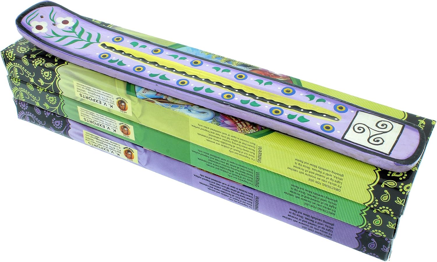 Amazon.com: ZenScents Incense Incense Gift Pack | 1 Hand Painted ...