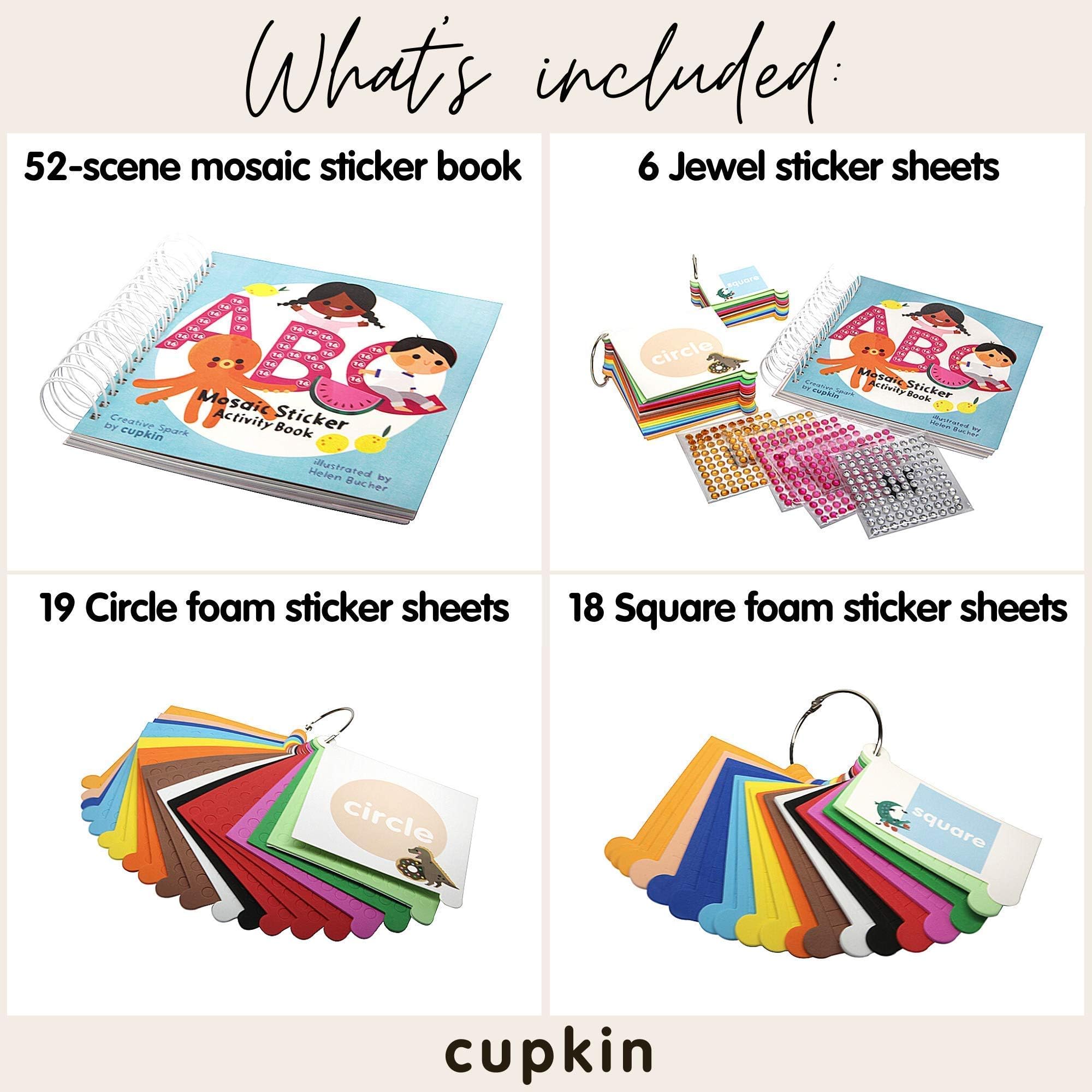 Snapklik.com : Mosaic Sticker Art 3000+ Kids Craft Kit By Cupkin, Fun ...