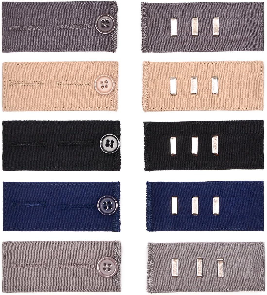 Amazon.com: Vancool 2 Types of Waist Extenders for Suit Trousers, 10 ...