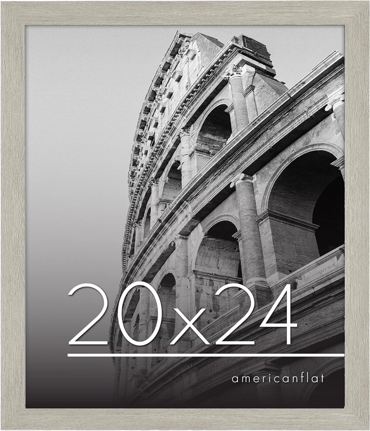 Americanflat 20x24 Picture Frame in Grey - Photo Frame with Engineered ...