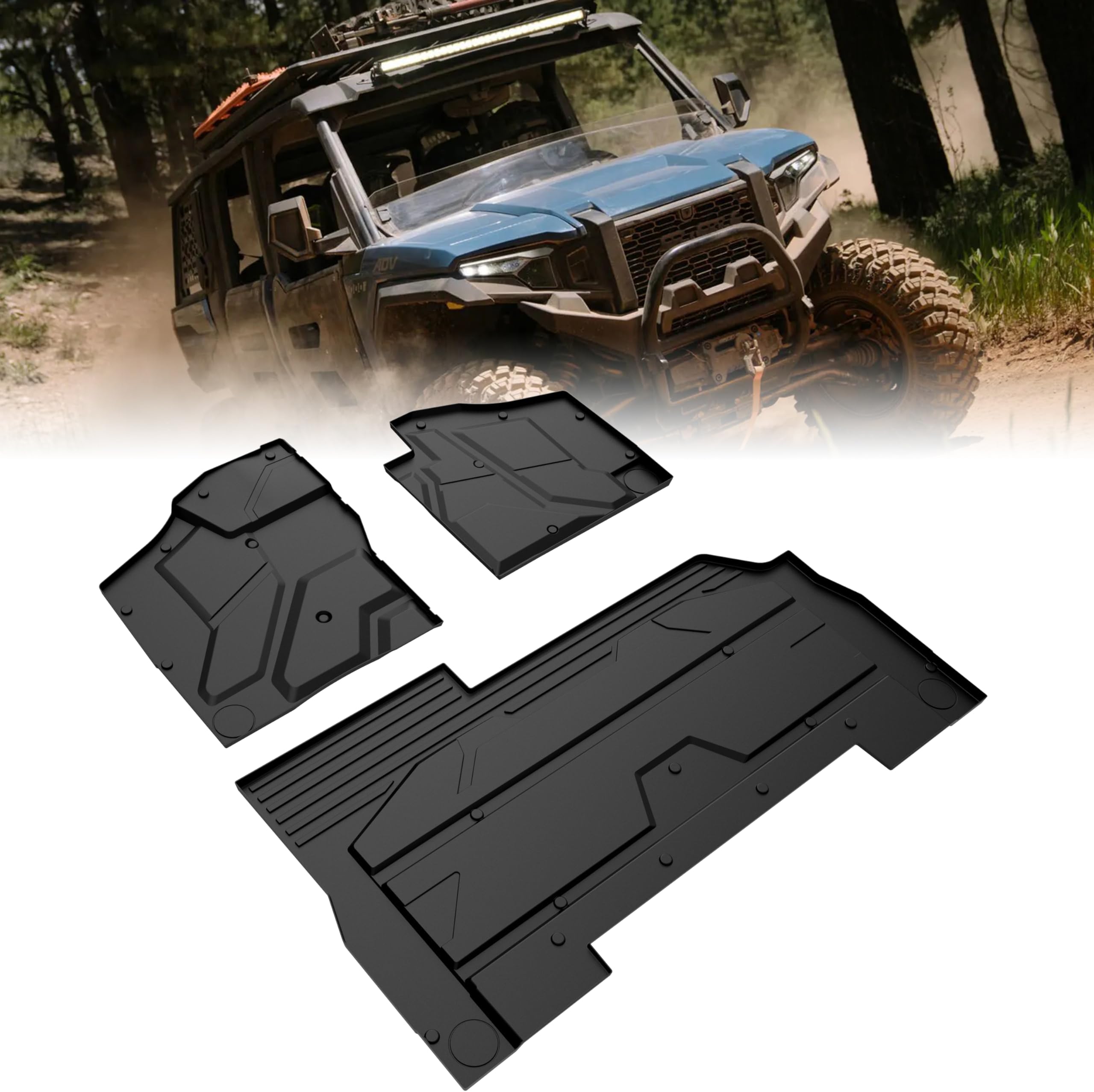Amazon.com: SAUTVS TPE Floor Mats for Polaris Xpedition XP5/ ADV5 ...