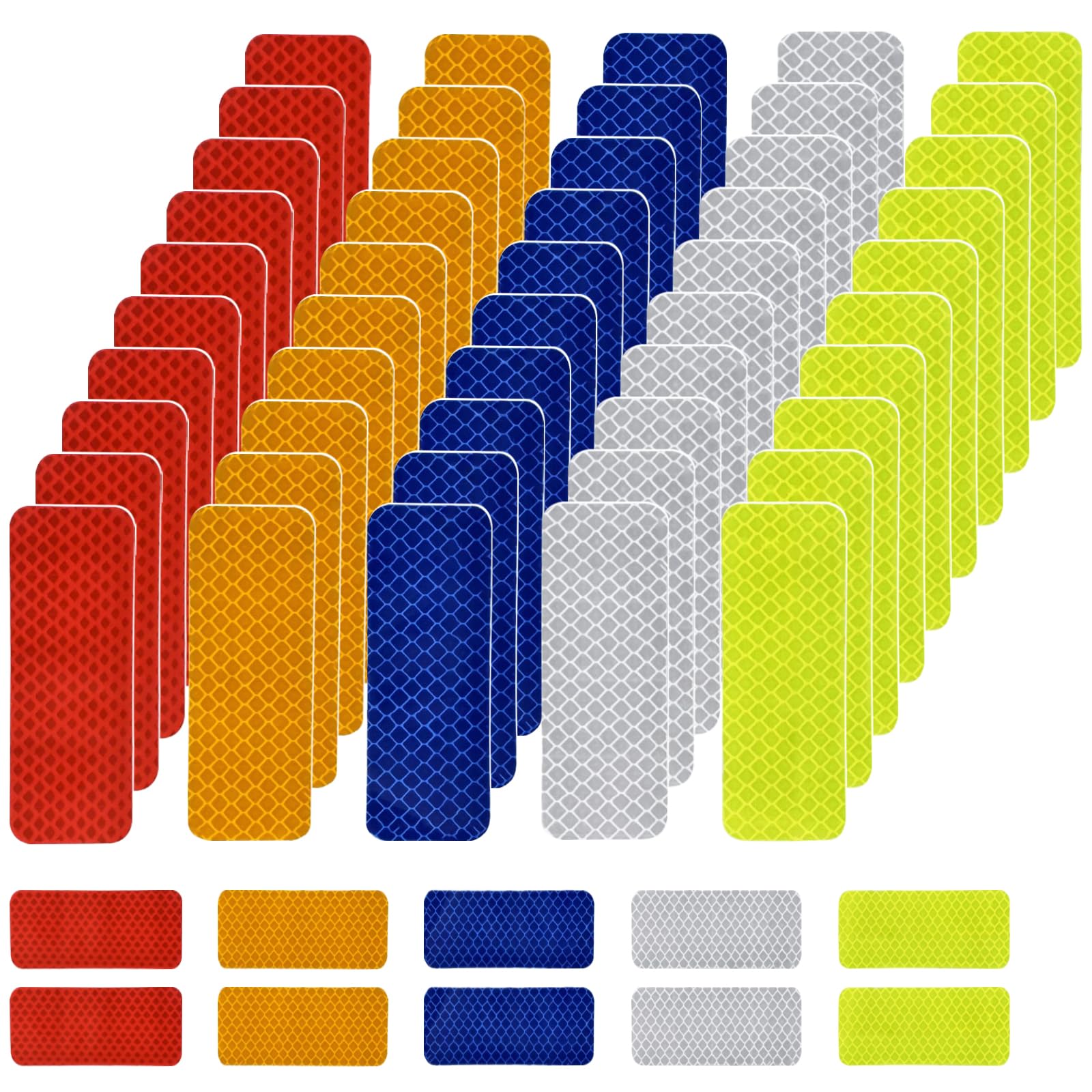 Snapklik.com : 50 Pcs Warning Reflective Stickers Assortment Outdoor ...