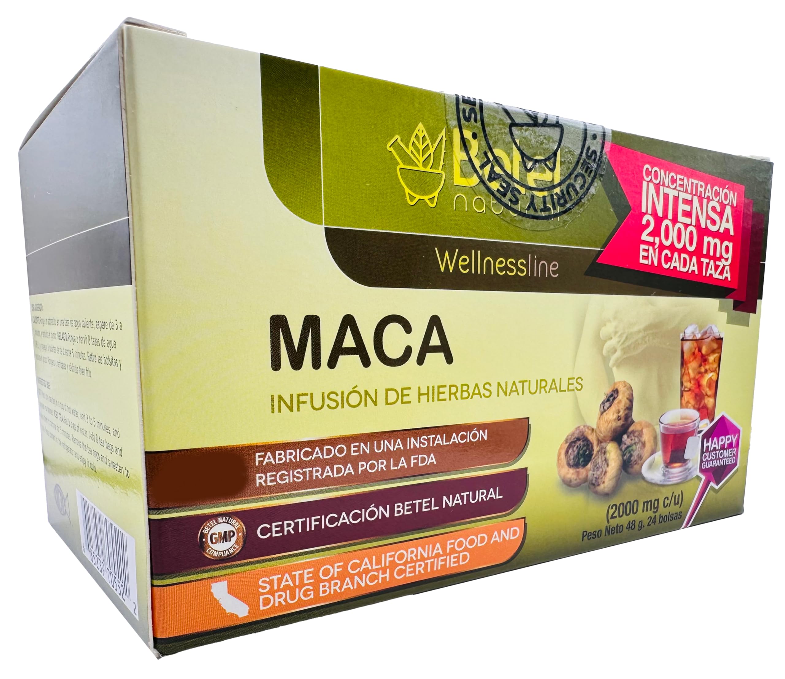 Betel Natural Peruvian Maca Tea Powerful Flavonoid Superfood 24 Tea ...