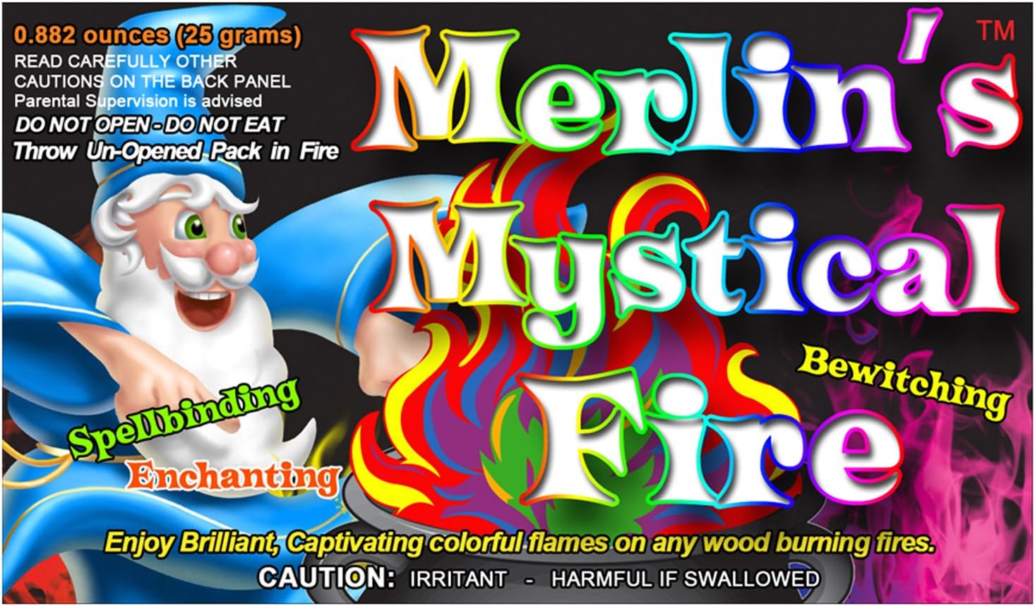Amazon.com : Mystical Fire Merlin’s Fire Colorant Vibrant Long-Lasting ...