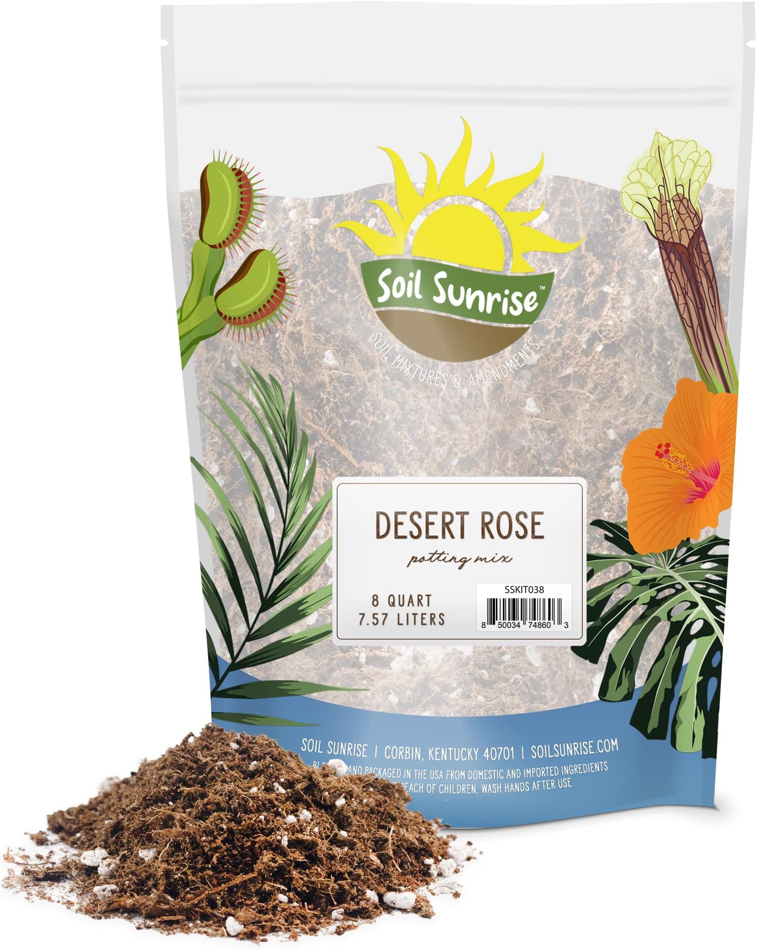 Amazon.com : GARDENERA Desert Rose Potting Soil - Perfect Formula for ...