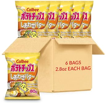 Amazon.com: Calbee Potato Chips (Honey Butter, 2.8 oz) | Taste The ...