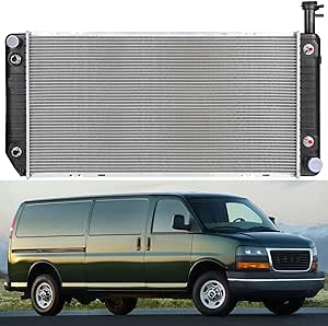 Amazon.com: Car Aluminum Radiator for 2004-2018 Chevrolet Express/GMC ...