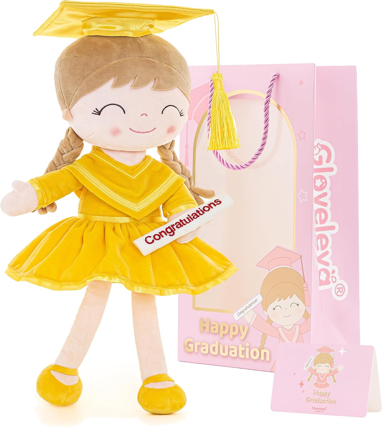 Amazon.com: Gloveleya Baby Girl Gifts Graduation Plush Girls Dolls ...