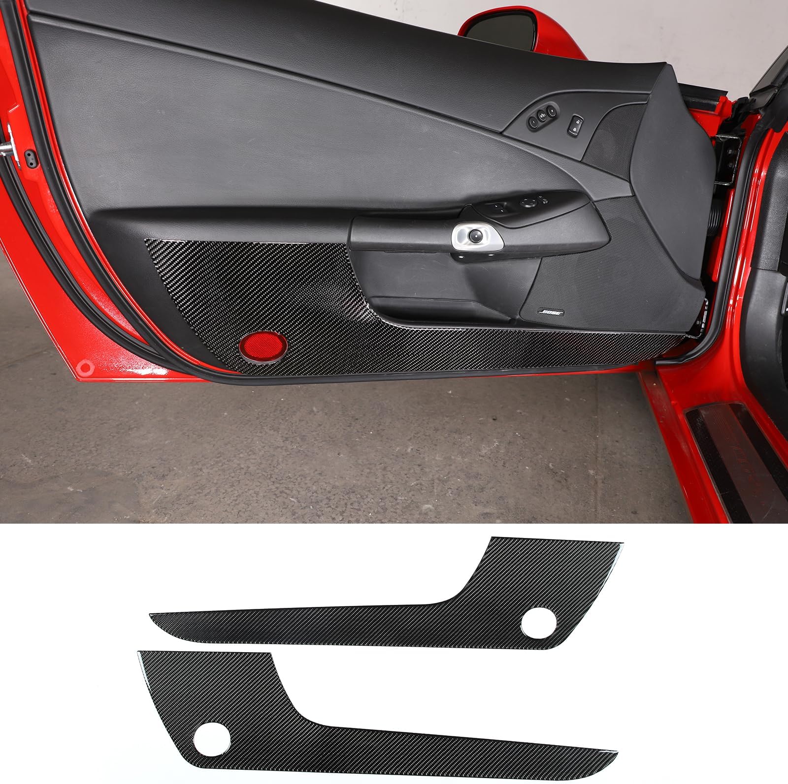 Amazon.com: Car Gear Shift Panel Sticker Decal Carbon Fiber Interior ...