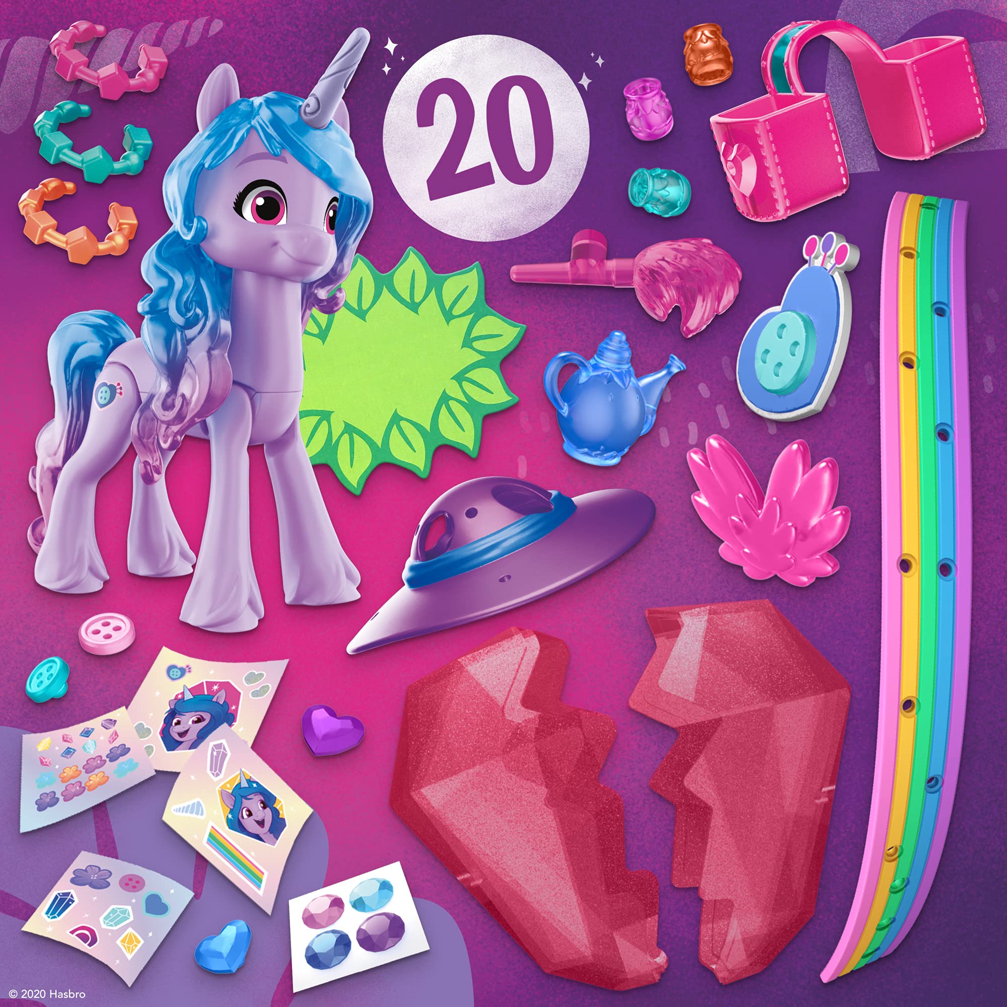 Buy My Little Pony MEET IZZY MOONBOW: Izzy Moonbow is a creative purple ...