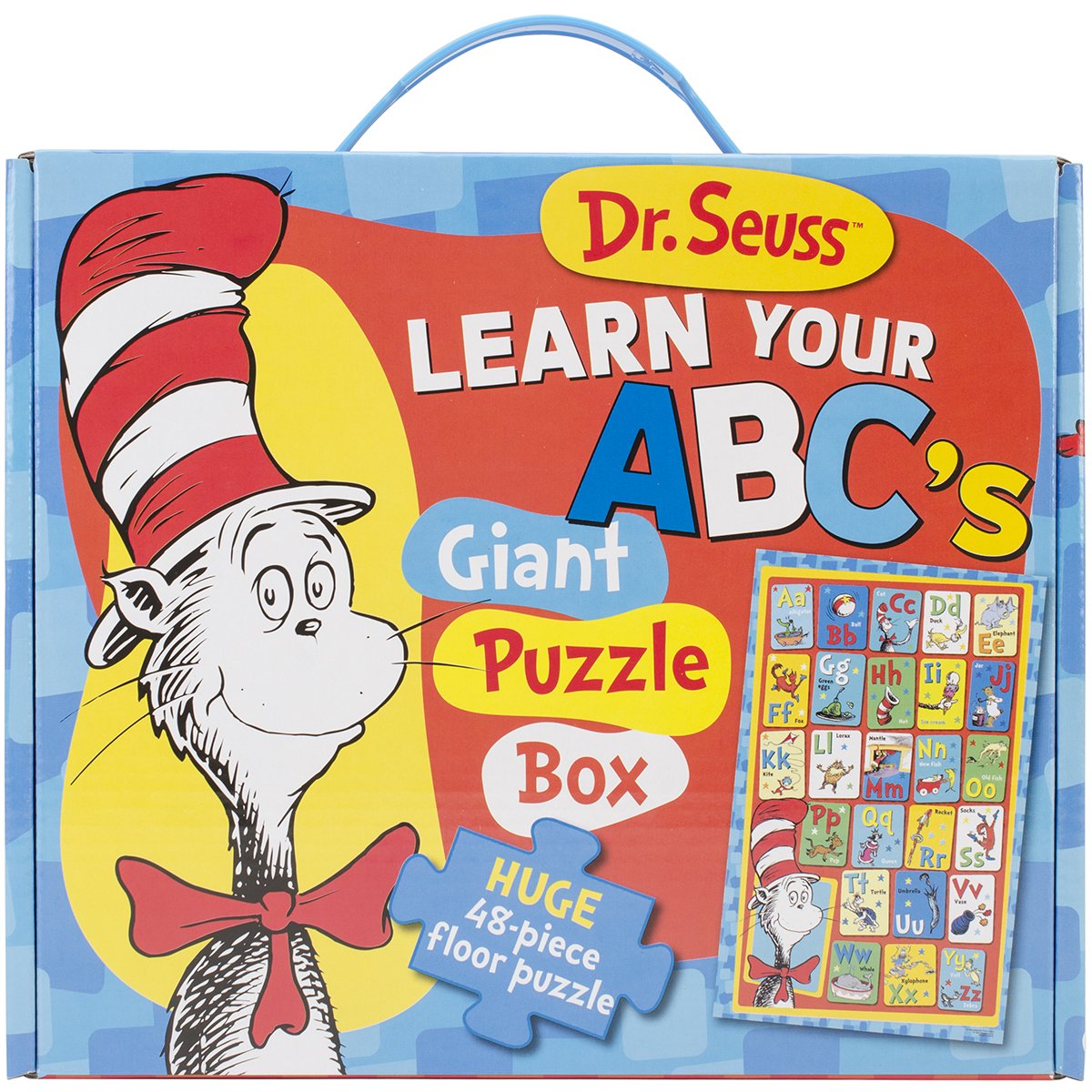 Dr. Seuss Learn Your Abc's Giant Puzzle Box: Huge 48-Piece Floor Puzzle ...