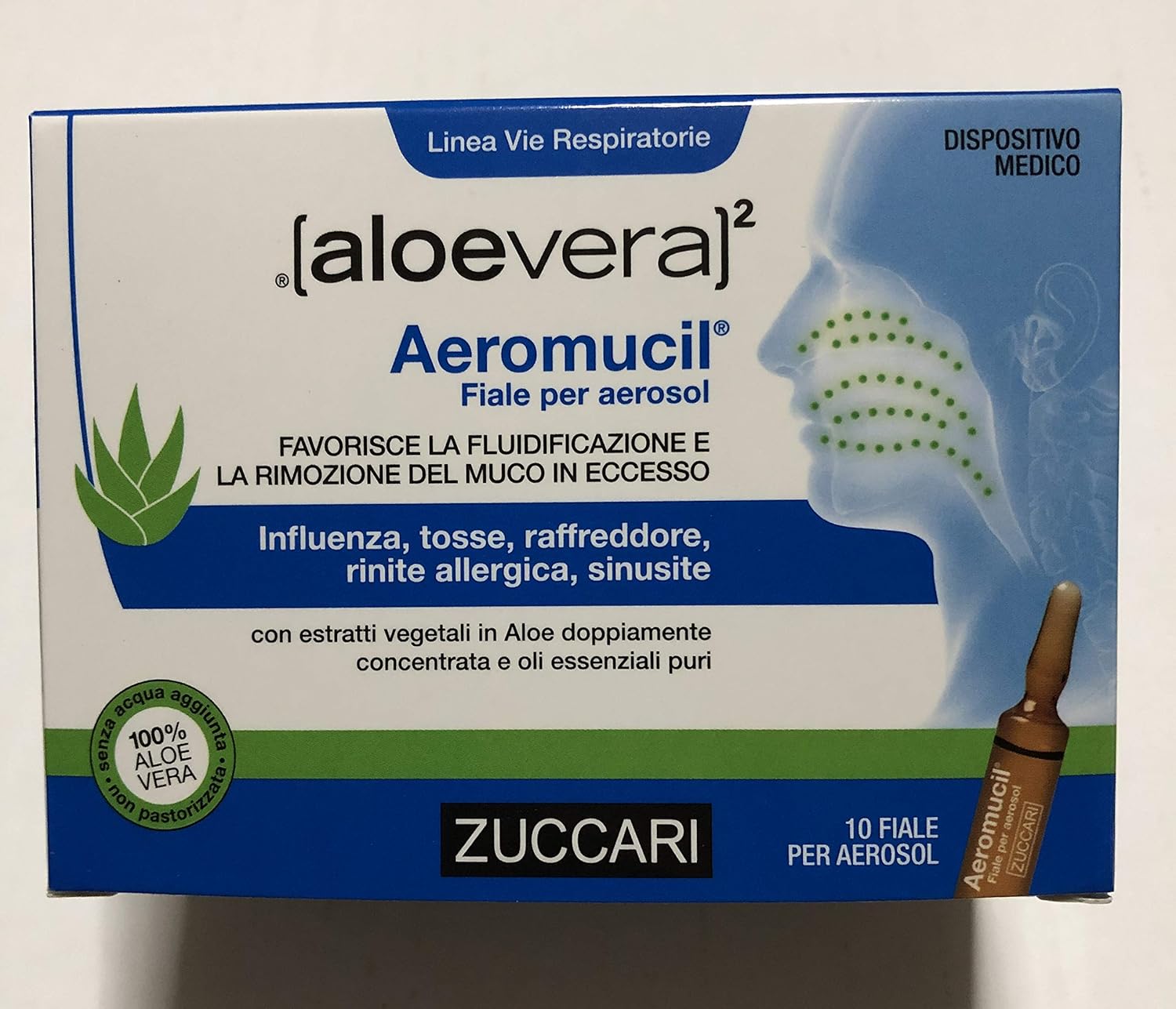 ZUCCARI Aeromucil - 50 ml : Amazon.fr: Hygiène et Santé