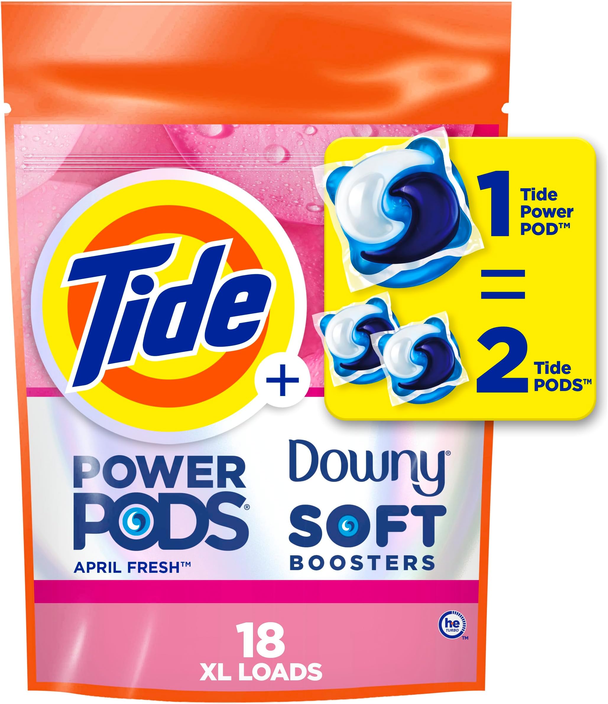Amazon.com: Tide Power PODs 2-in-1 Laundry Detergent Pods with Downy ...