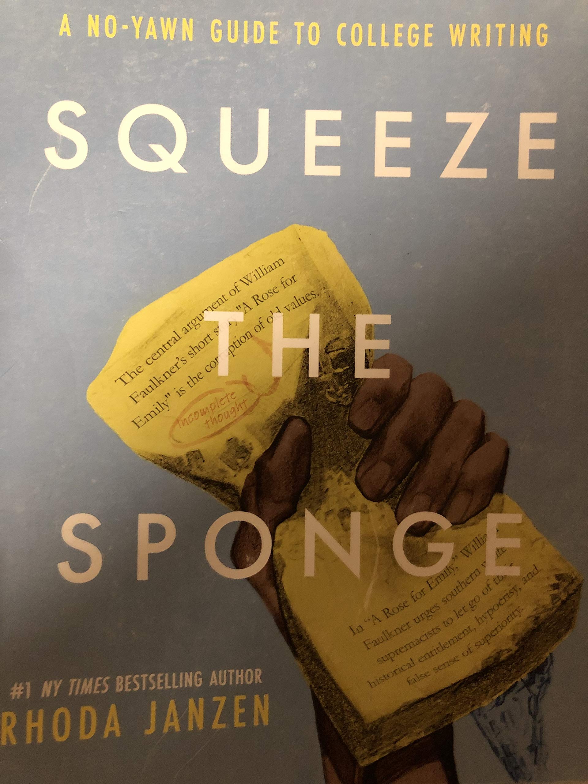 A No-Yawn Guide To College Writing Squeeze The Sponge: Rhoda Janzen ...