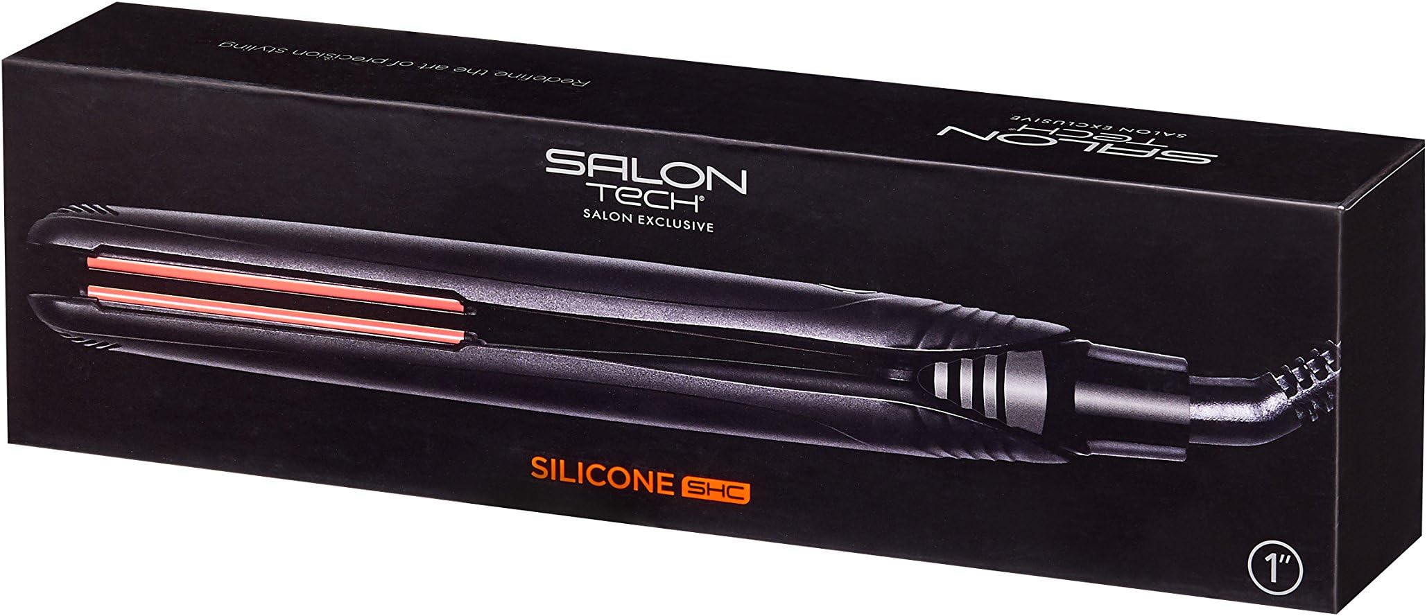 Amazon.com : Salon Tech Silicone SHC Digital Flat Iron - 1 Inch ...