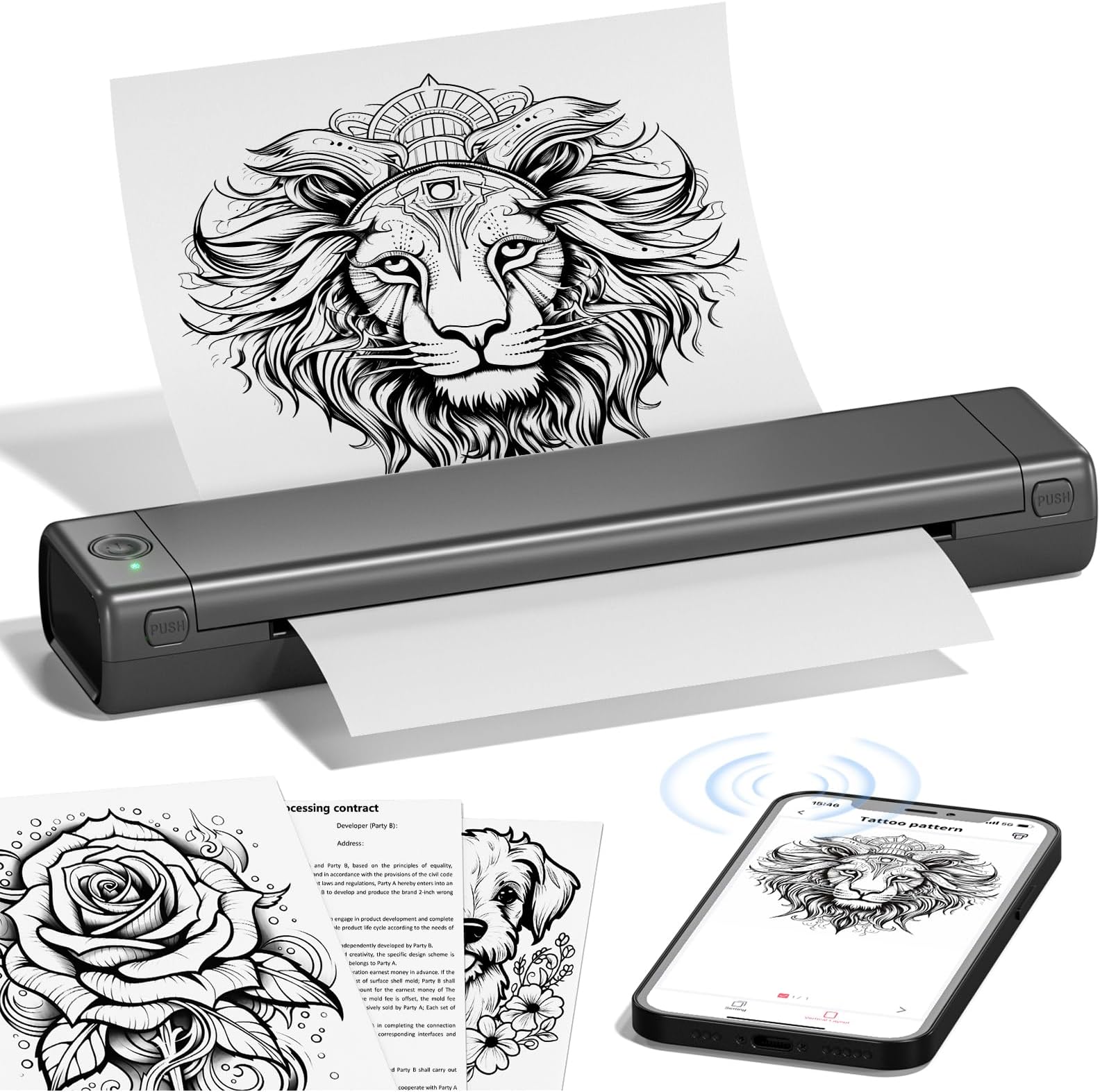 Amazon.com: Itari M08F Tattoo Stencil Printer - Thermal Tattoo Machine ...