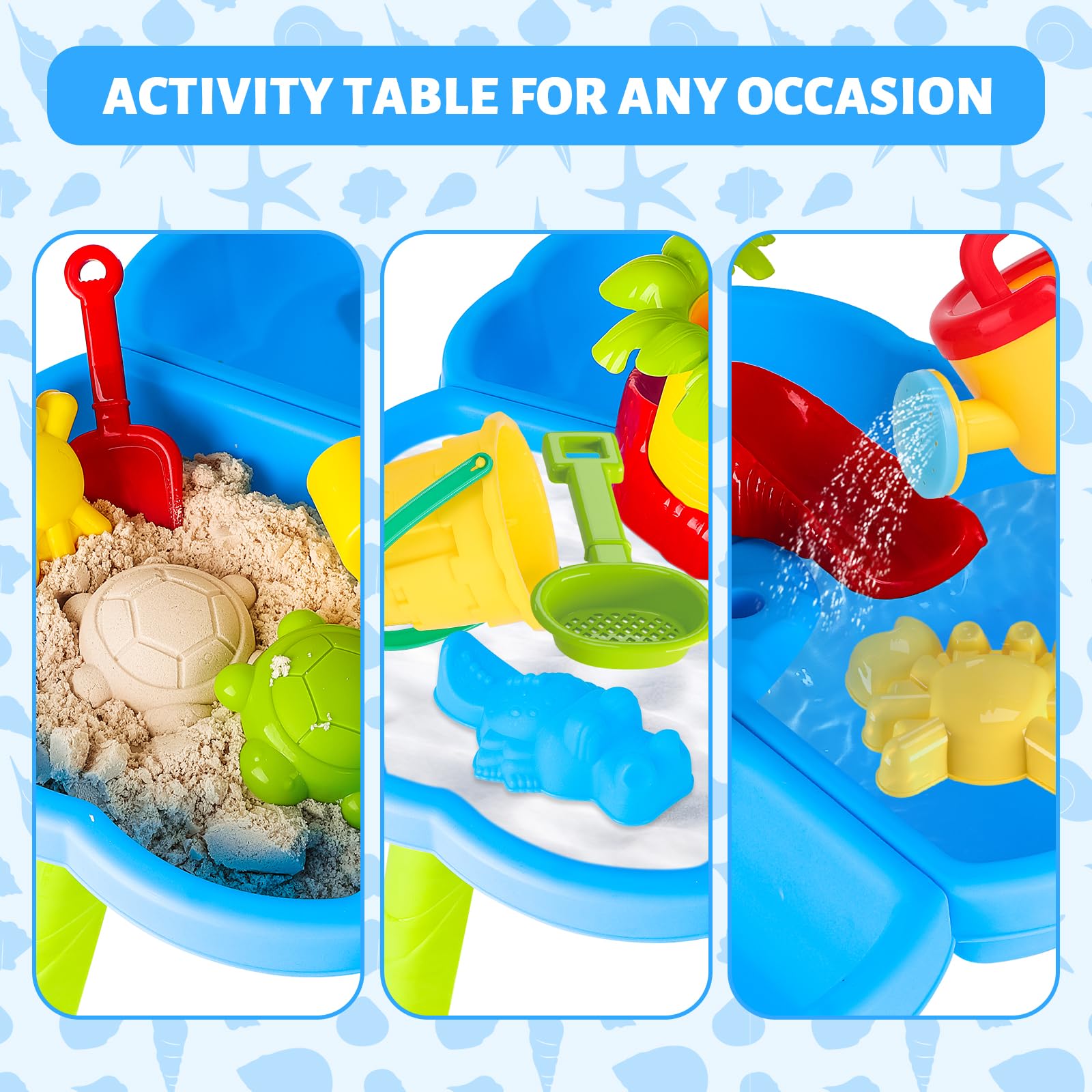 Snapklik.com : Sand Water Table Toy Sensory Table Outdoor Sand And ...