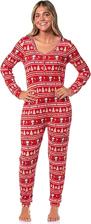 INTIMO Peanuts - Pijama de una pieza sin pies para mujer, diseño de ...