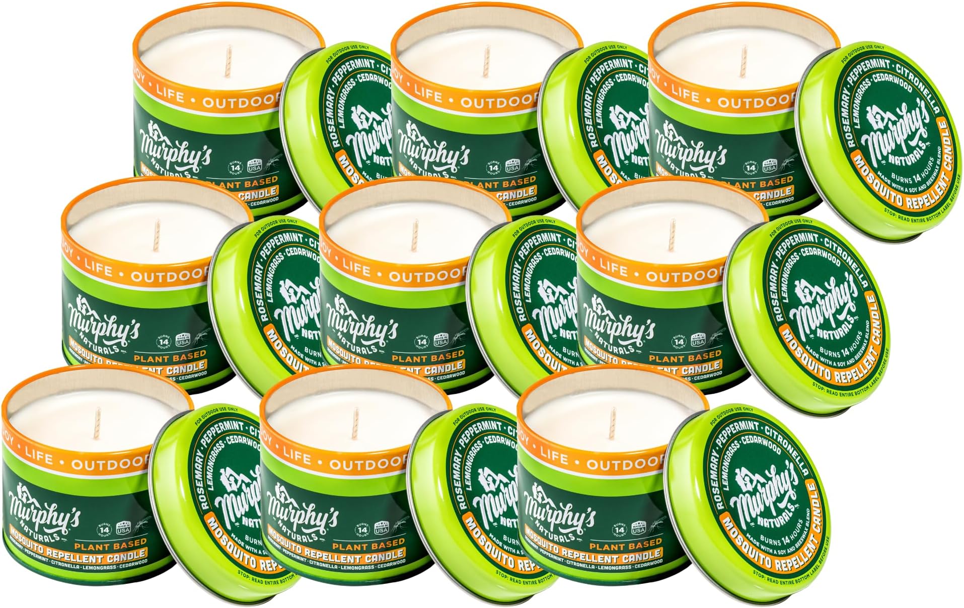 Amazon.com: Cliganic Natural Mosquito Repellent Candle (Pack of 2 ...