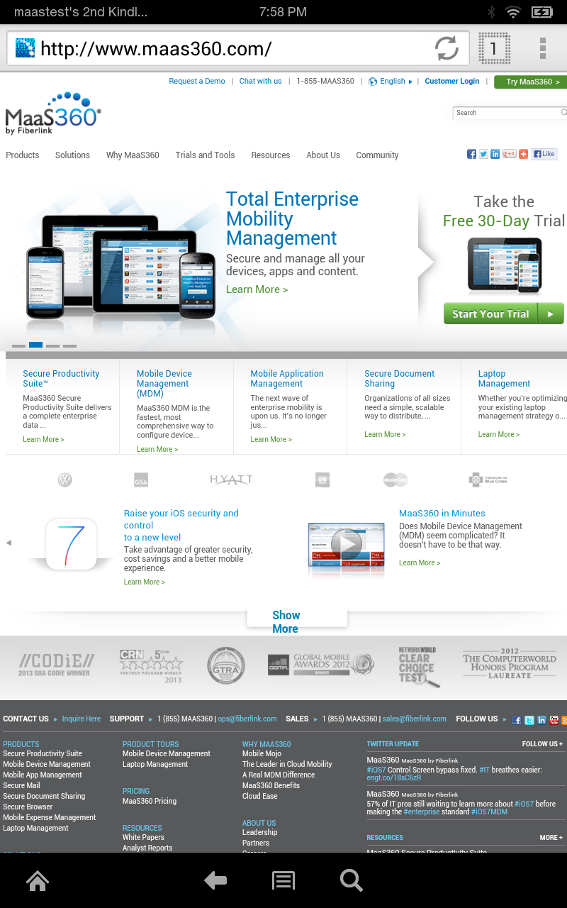 MaaS360 Browser - App on Amazon Appstore