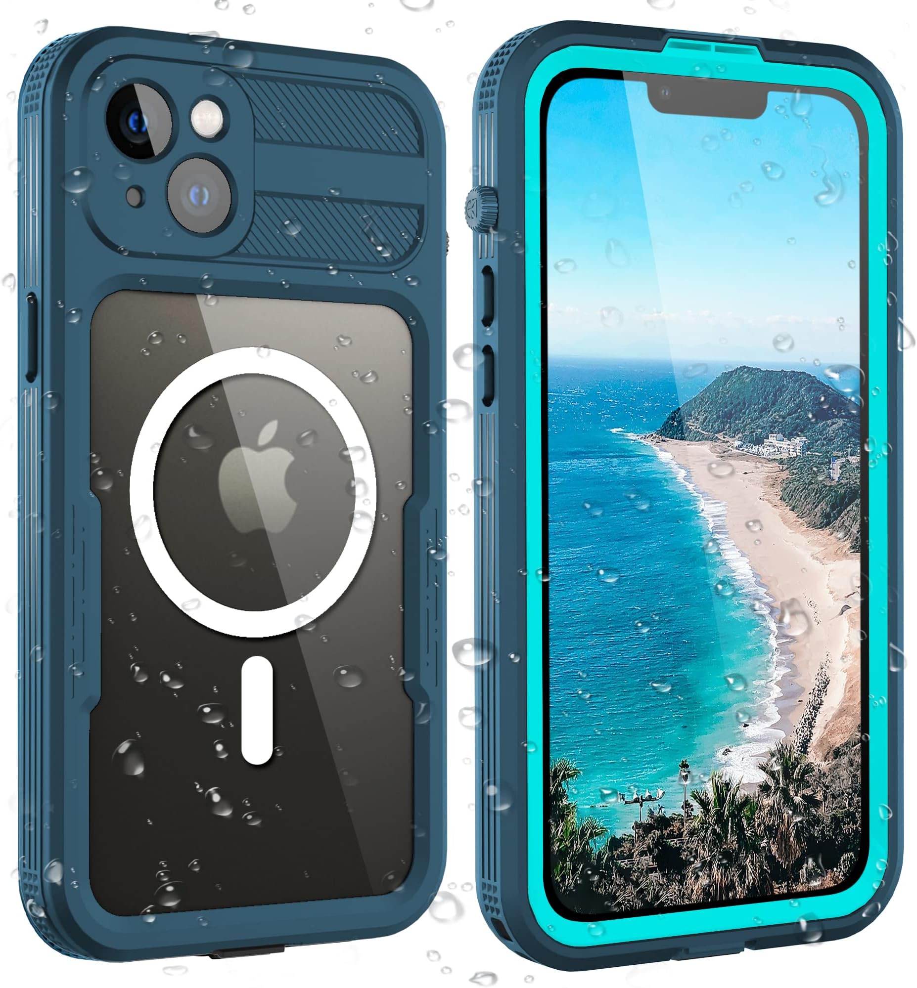 Amazon.com: Dewfoam for iPhone 14 Plus Waterproof Case - Shockproof ...
