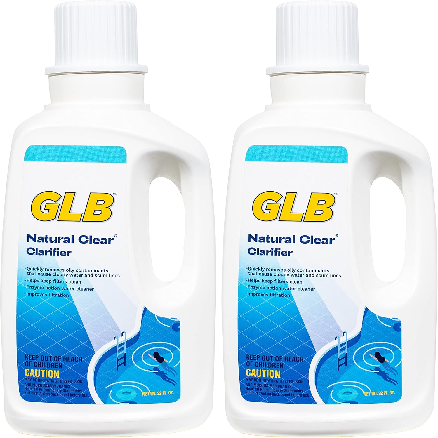 Amazon.com : GLB Natural Clear Water Cleaner (1 qt) (2 Pack) : Patio ...