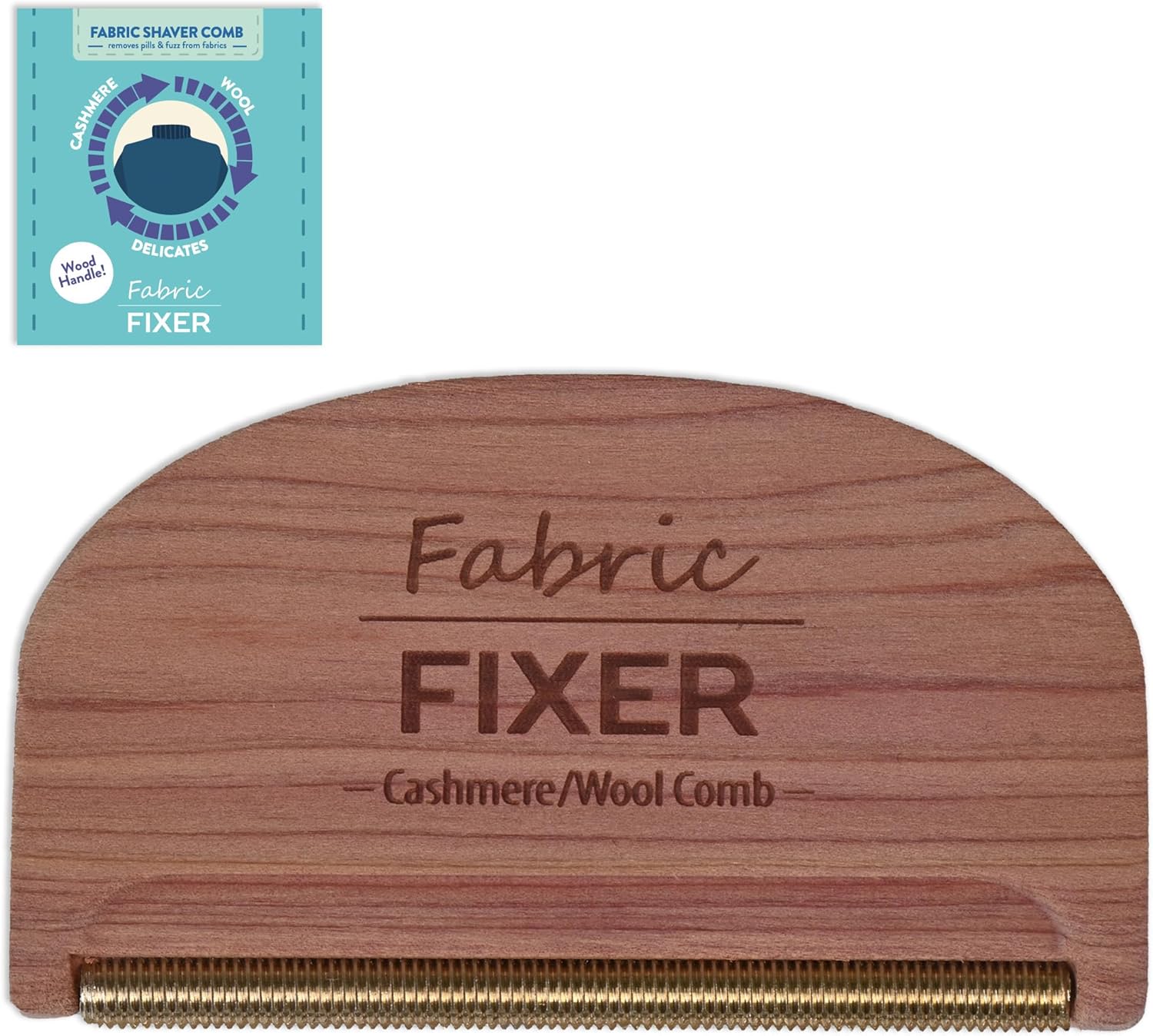 Amazon.com: Cashmere Pill Remover Comb with Cedar Wood Handle - Sweater ...