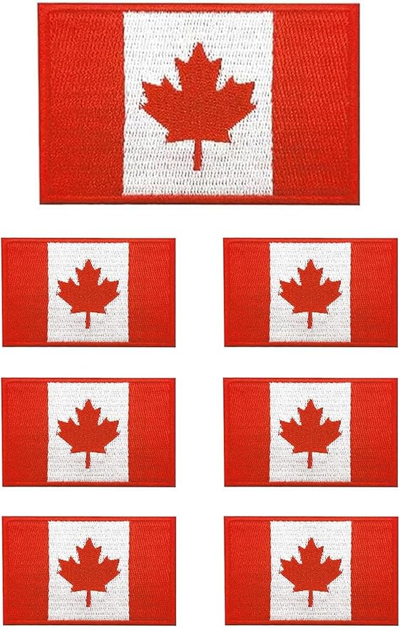 7Packs Canada Maple Leave Flag Patches，Canadian Flag Patches, Tactical ...