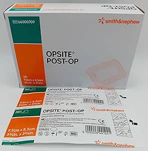 New Opsite Post-Operative Dressing 9.5cm x 8.5cm Pack of 10 : Amazon.co ...