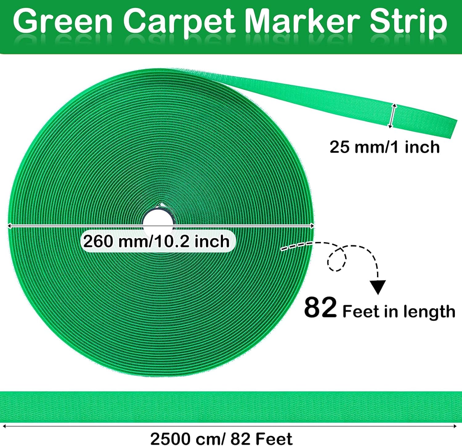 Carpet Marker Strips for Classroom, Shynek 82 Feet Nylon Carpet Strips ...