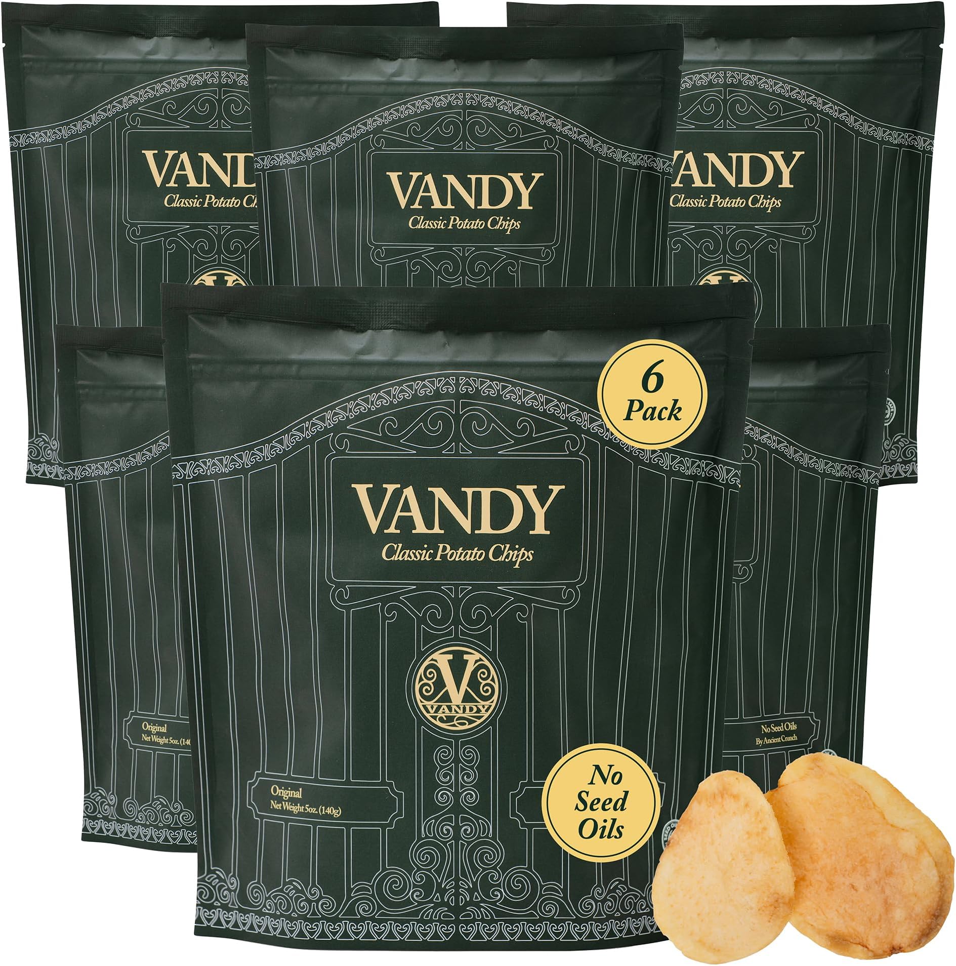 Amazon.com: Vandy Crisps - Original Potato Chips - Made with Potatoes ...